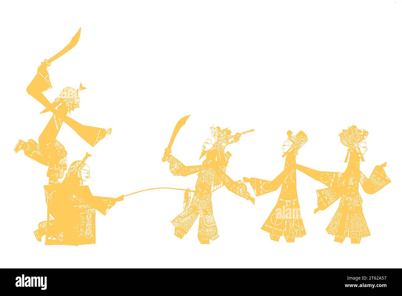 traditional Chinese paper-cut works, closeup of photo Stock Photo - Alamy