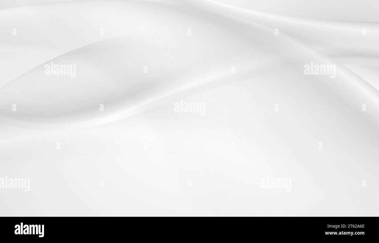 Abstract grey liquid flowing elegant waves graphic design. Smooth white ...