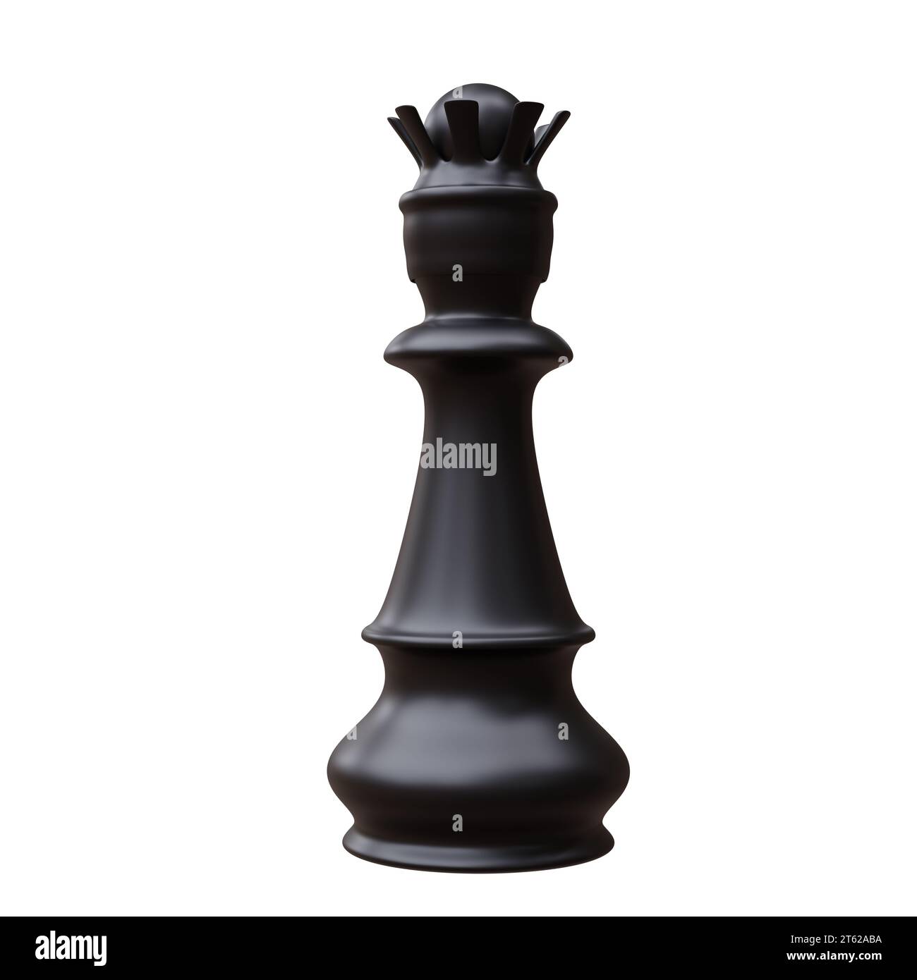 Black chess queen isolated on white transparent background. Business ...