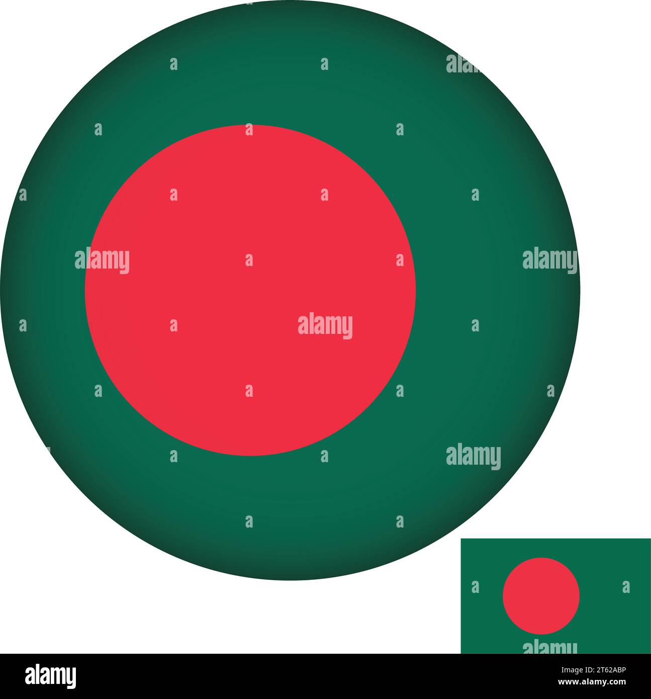 Bangladesh Flag Round Shape Vector Stock Vector Image & Art - Alamy