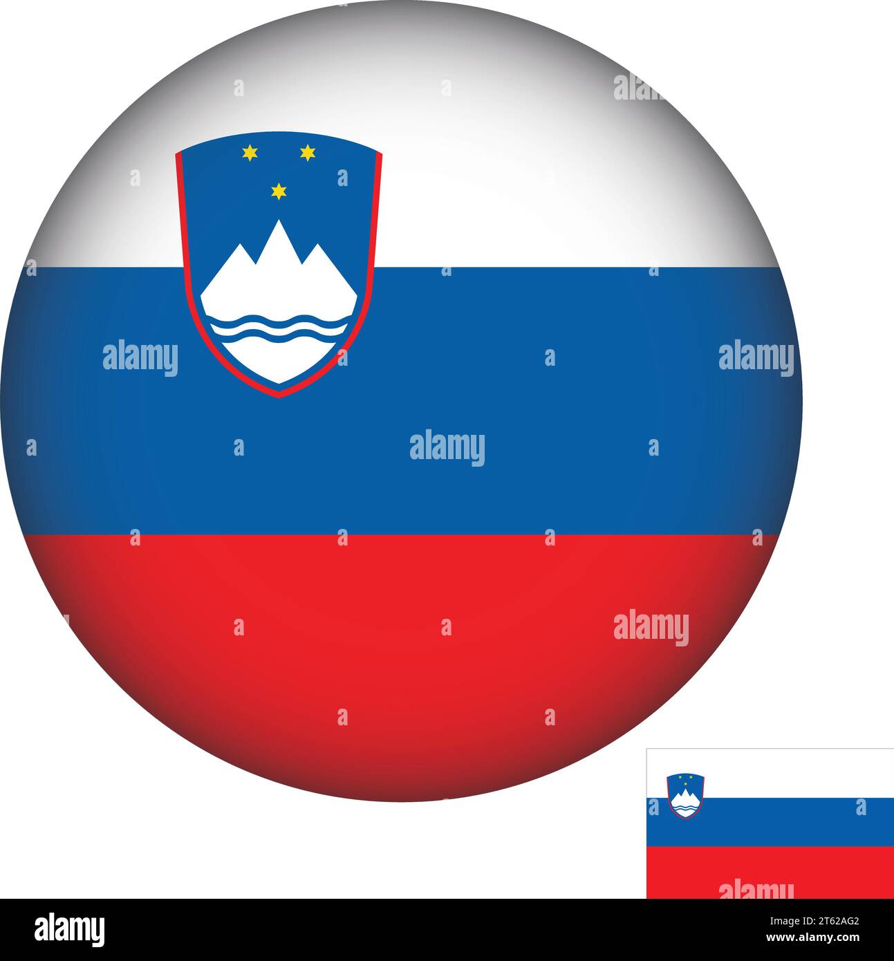 Slovenia flag Stock Vector Images - Alamy