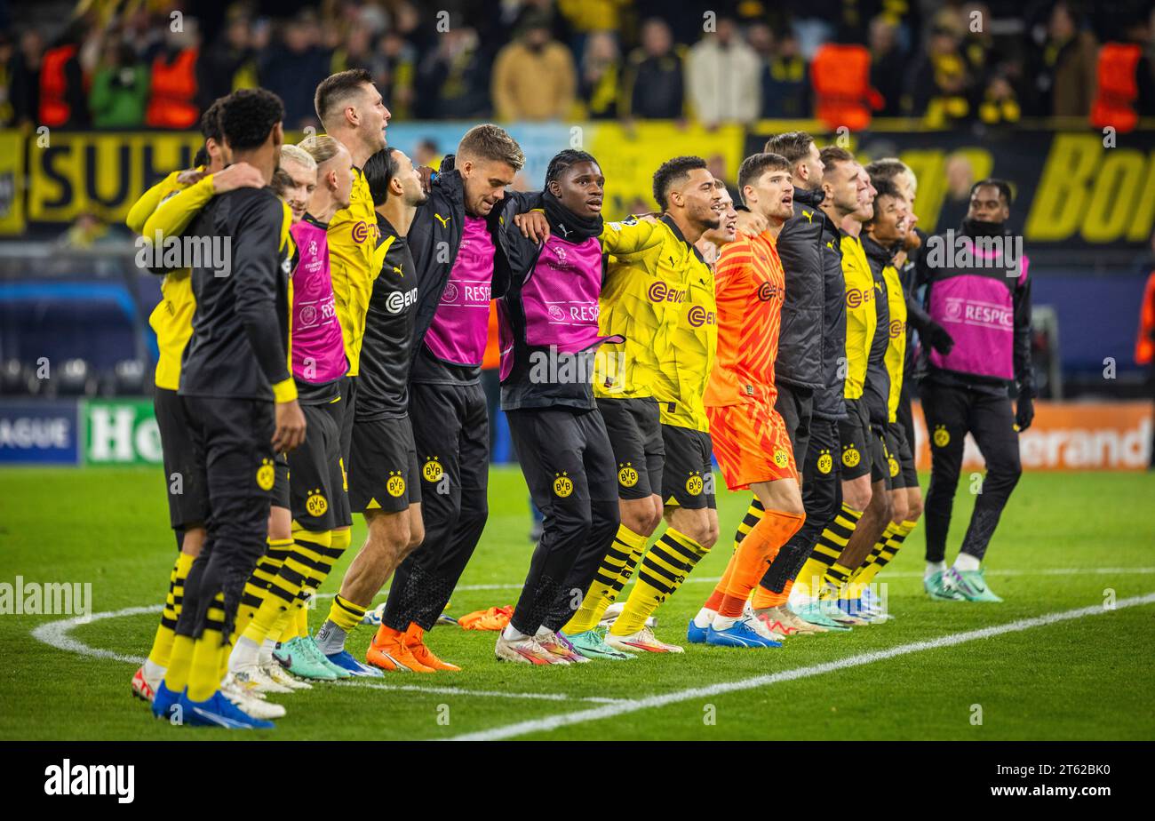 Dortmund, Germany. 07th Nov 2023. u.a. Hendry Blank, Felix Nmecha (BVB ...