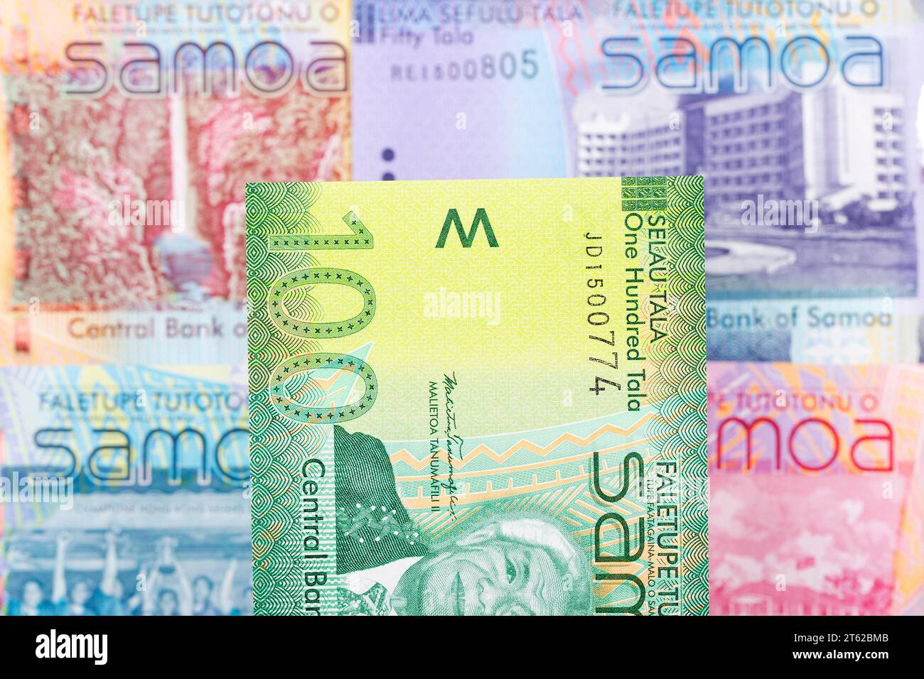 Samoan money - tala a business background Stock Photo - Alamy