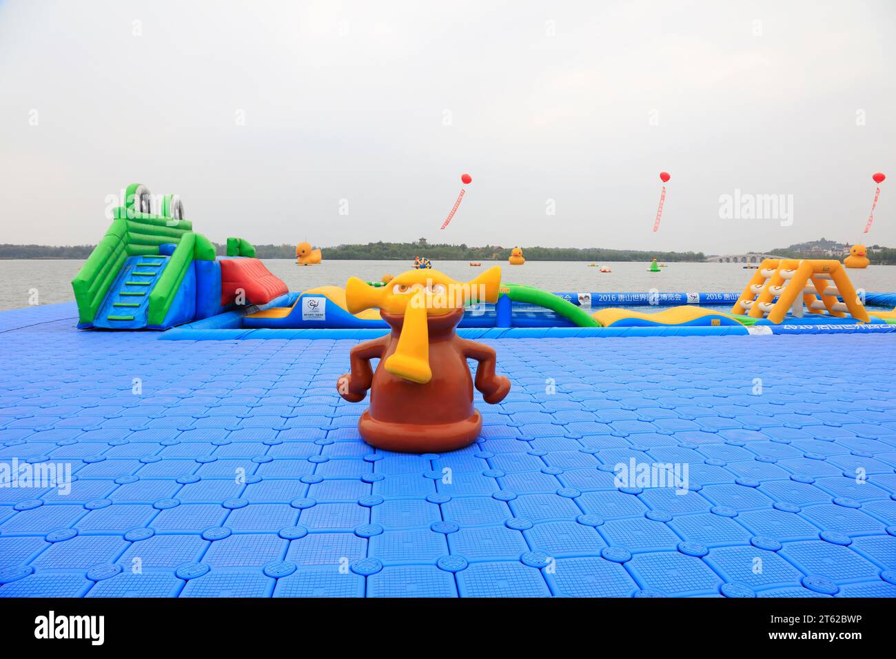 Big nose animal modeling on plastic buoy deck Stock Photo - Alamy
