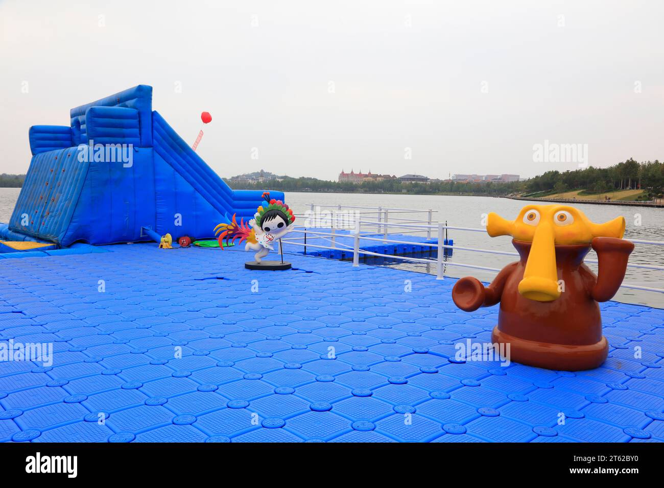 Big nose animal modeling on plastic buoy deck Stock Photo - Alamy