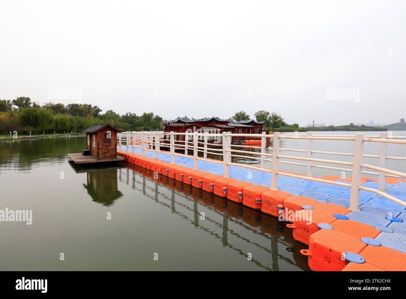 Park wharf scenery, Tangshan, China Stock Photo - Alamy