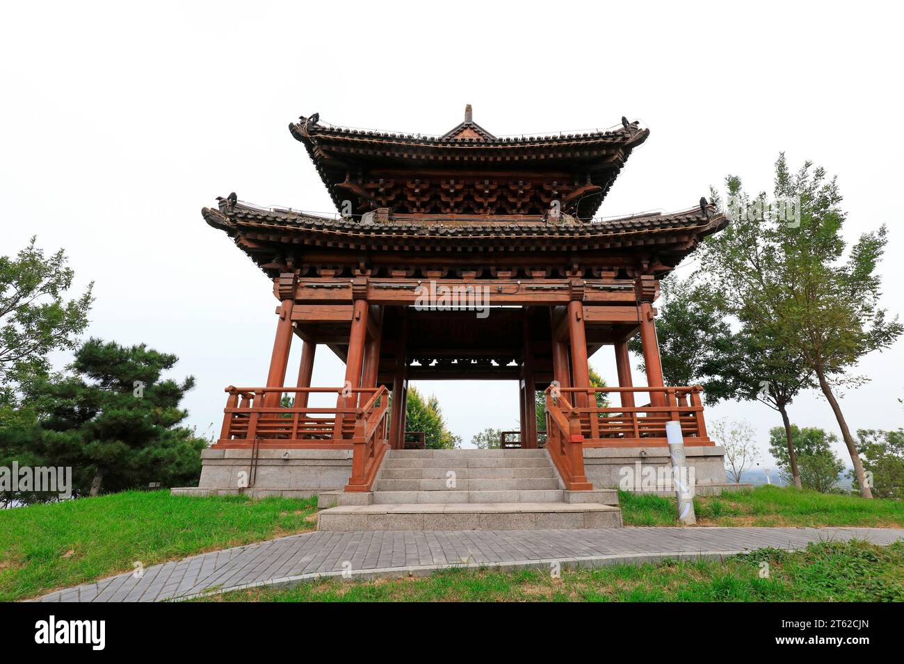 Chinese classical architecture in the park Stock Photo - Alamy