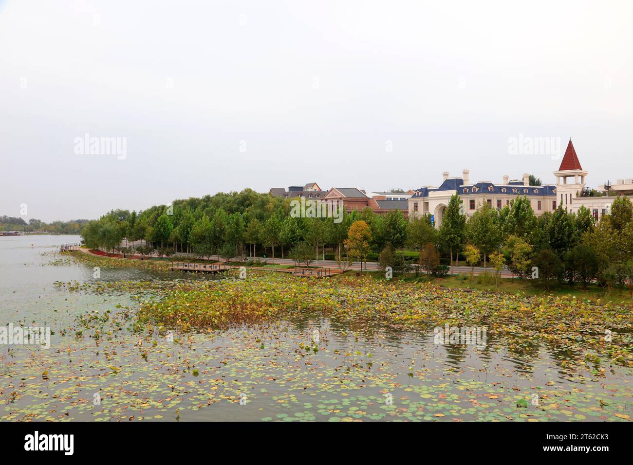 Park Architectural scenery, Tangshan, China Stock Photo - Alamy