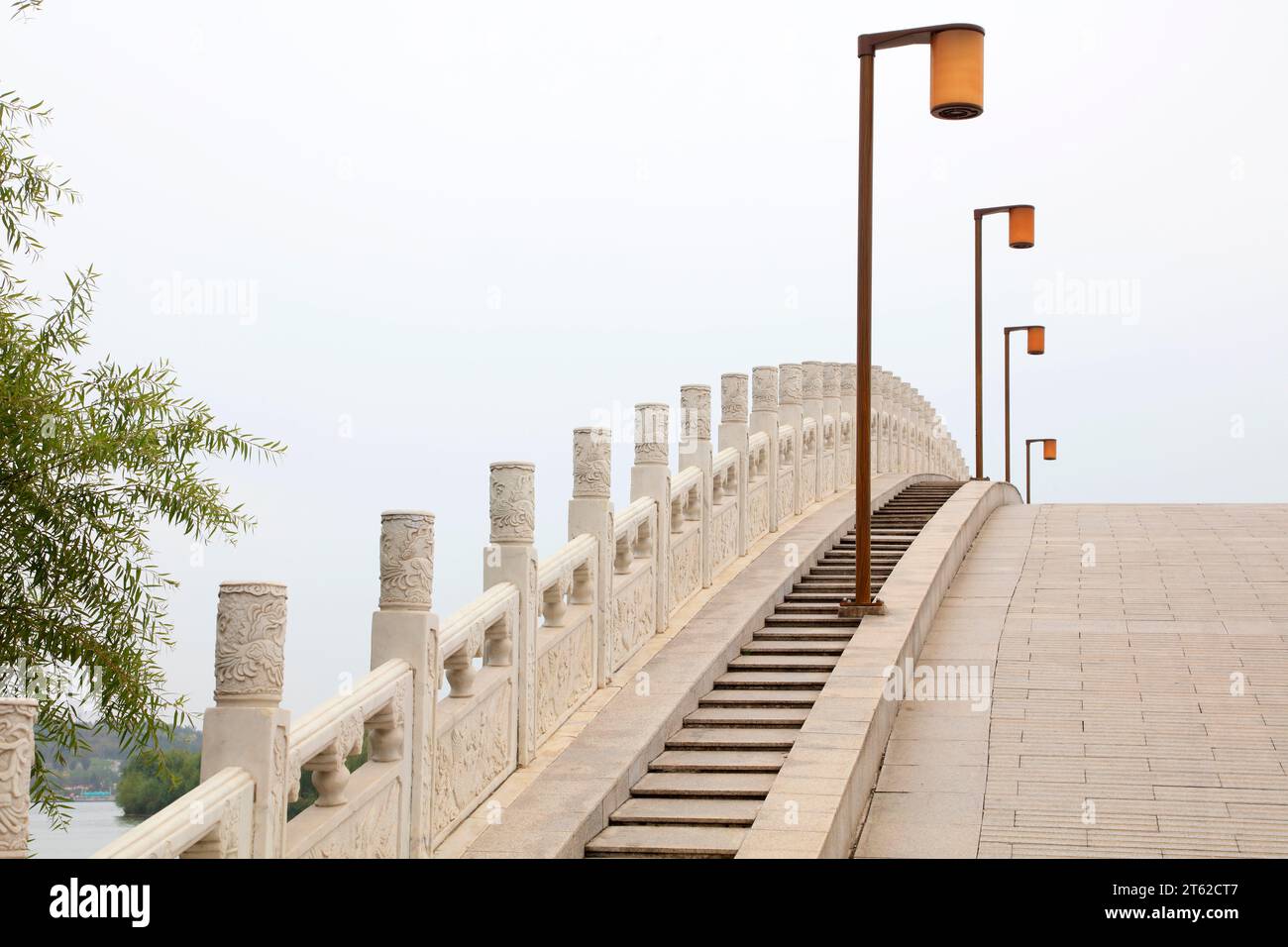 Parapet of stone bridge Stock Photo - Alamy