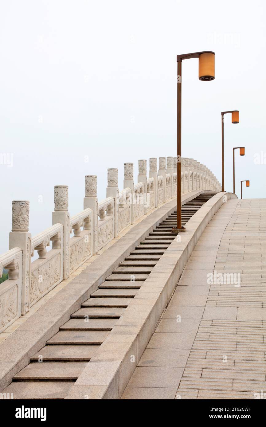 Parapet of stone bridge Stock Photo - Alamy