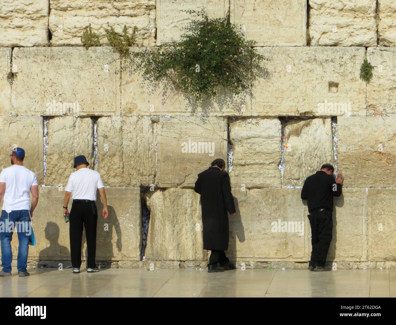 JERUSALEM, ISRAEL - MAY 15, 2015: Israeli Jewish men praying at the ...