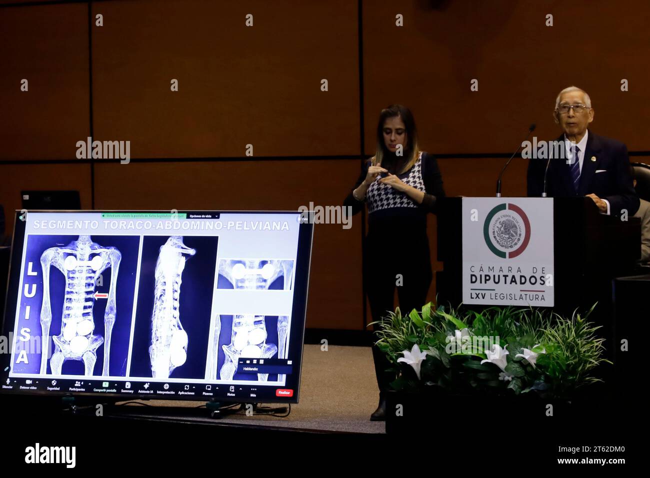 Mexico City, Mexico. 7th Nov, 2023. Radiologist Daniel Mendoza during ...