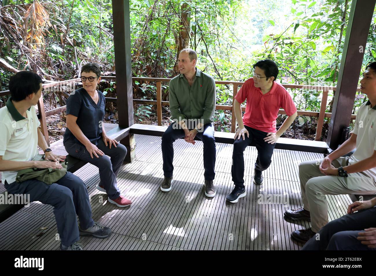 The Prince of Wales (centre) and Deputy Prime Minister and Minister for ...