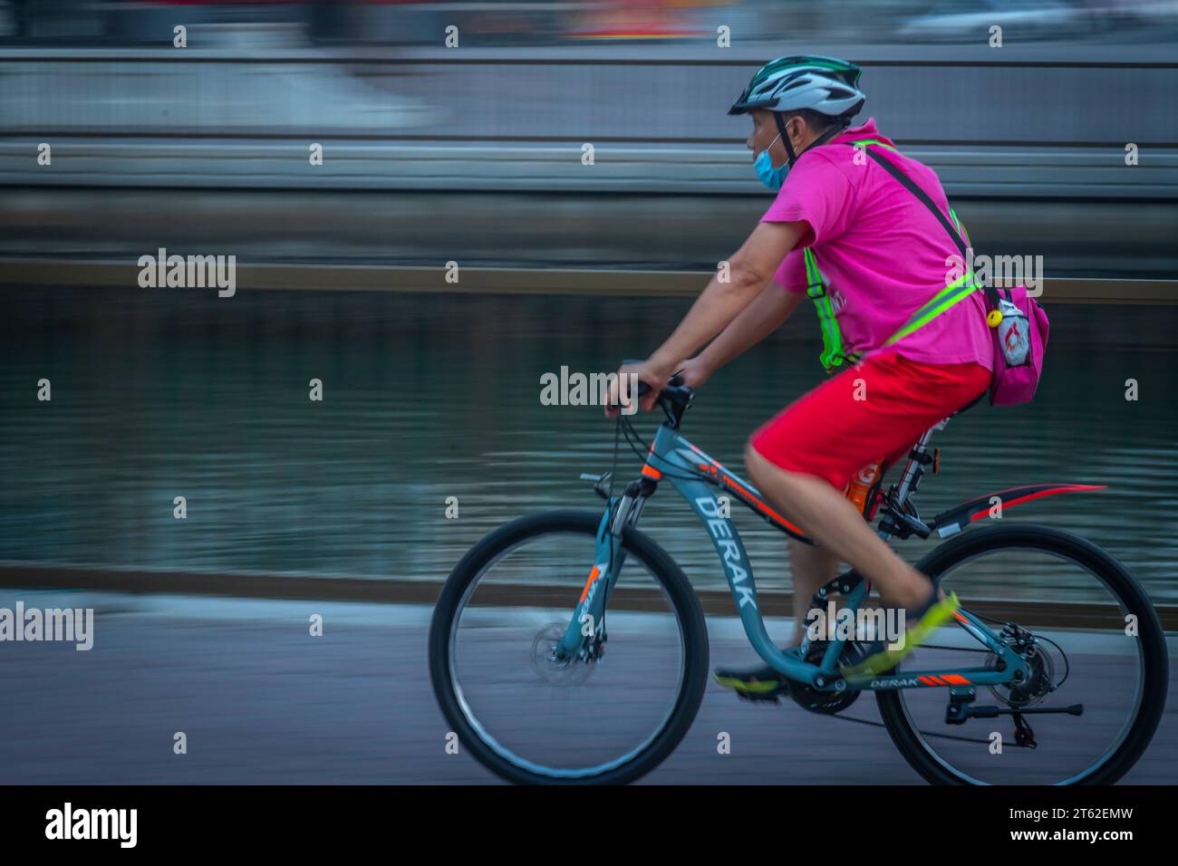 Early morning cycling for fitness Stock Photo - Alamy