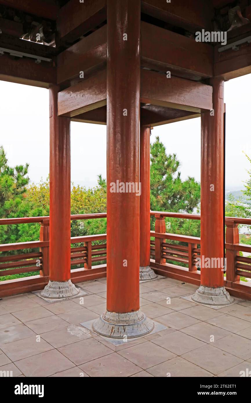 Architectural structure of Chinese style pavilion Stock Photo - Alamy
