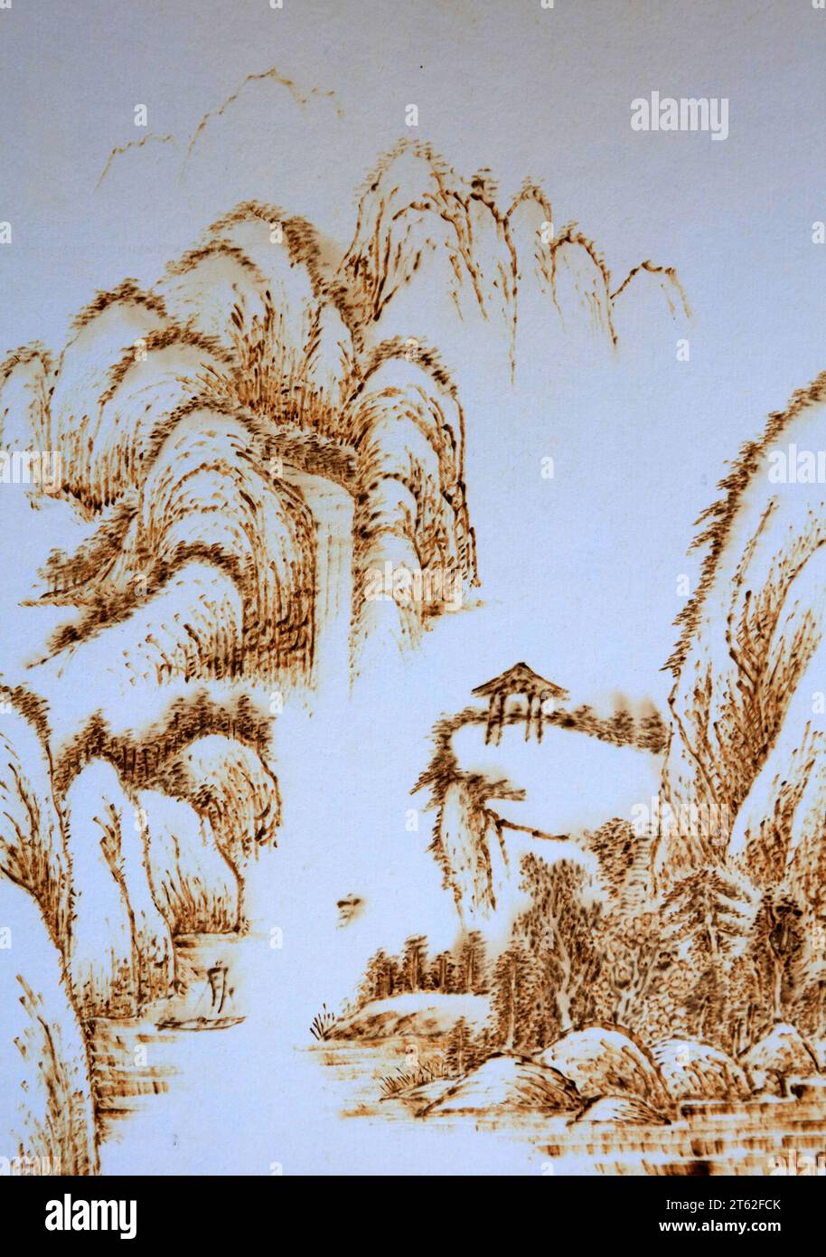 wood hot painting craftwork Stock Photo - Alamy