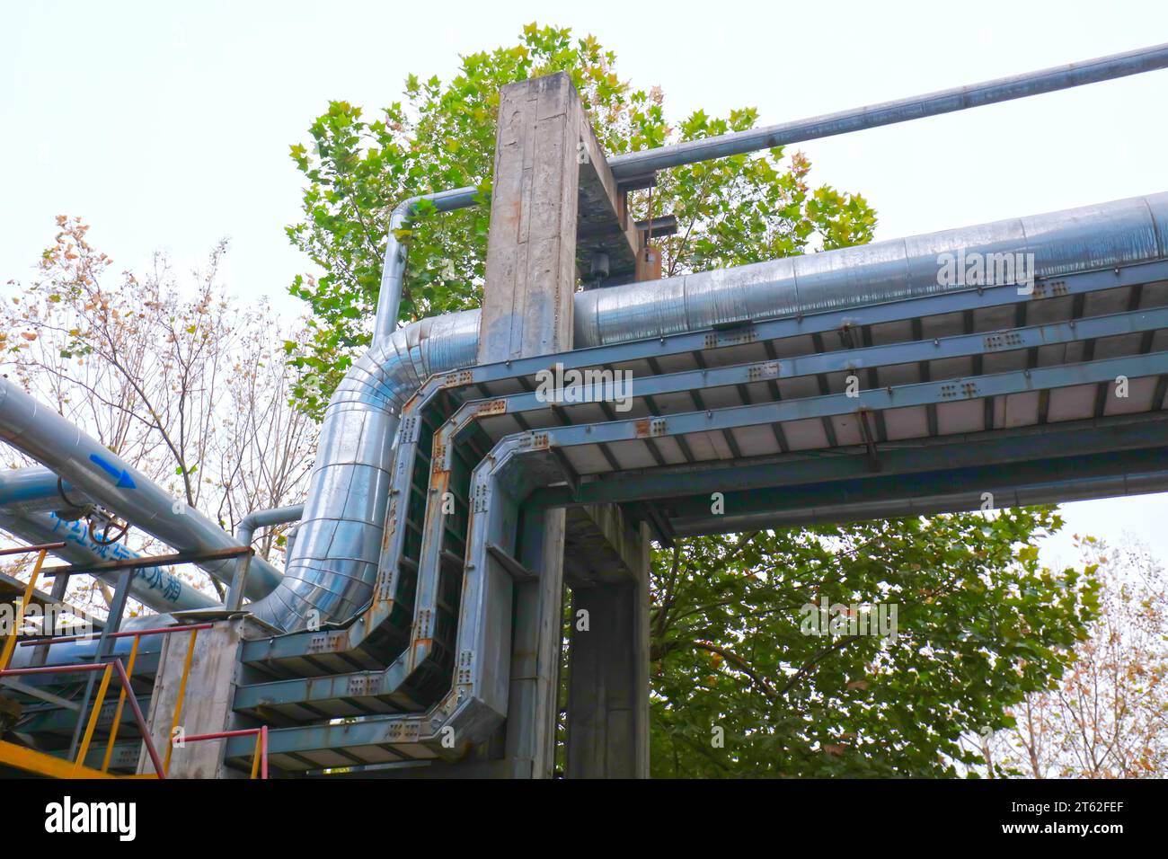 Plant piping facilities Stock Photo - Alamy