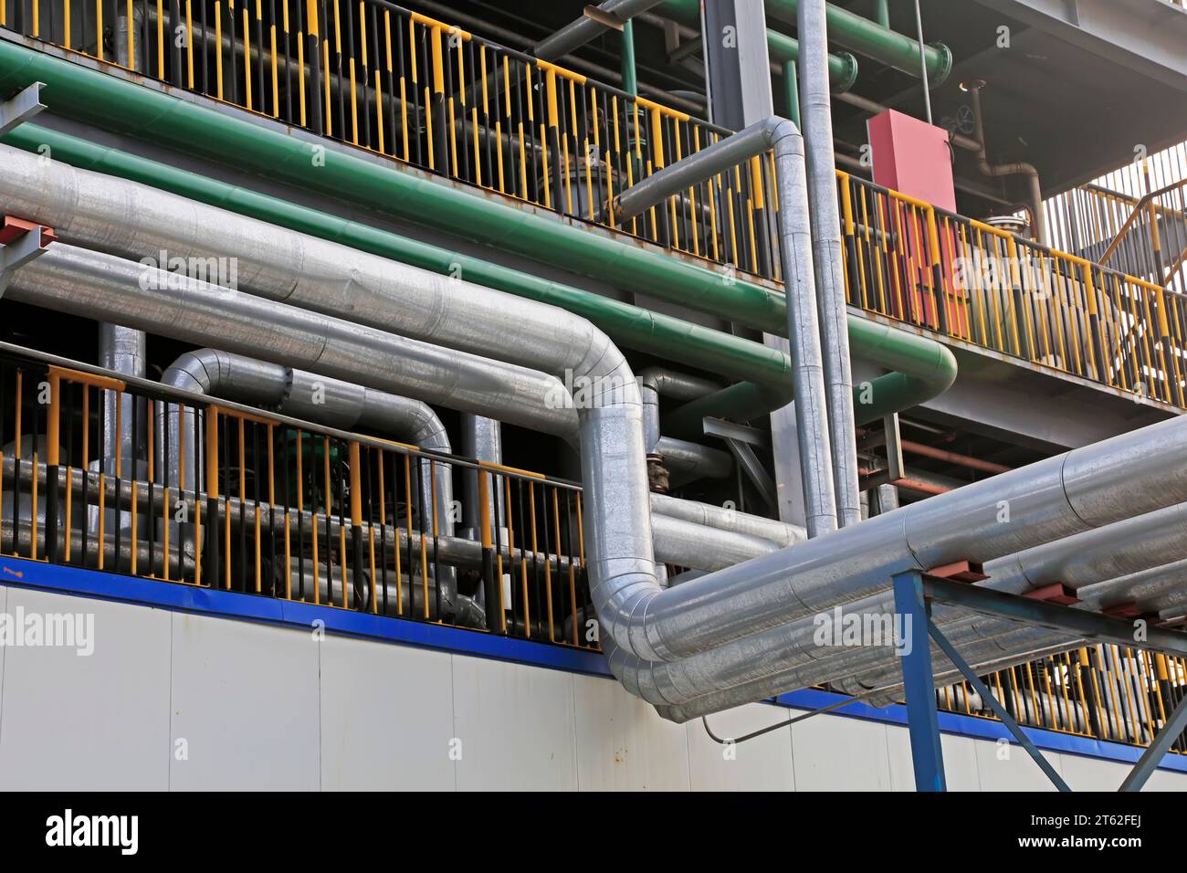 Plant piping facilities Stock Photo - Alamy