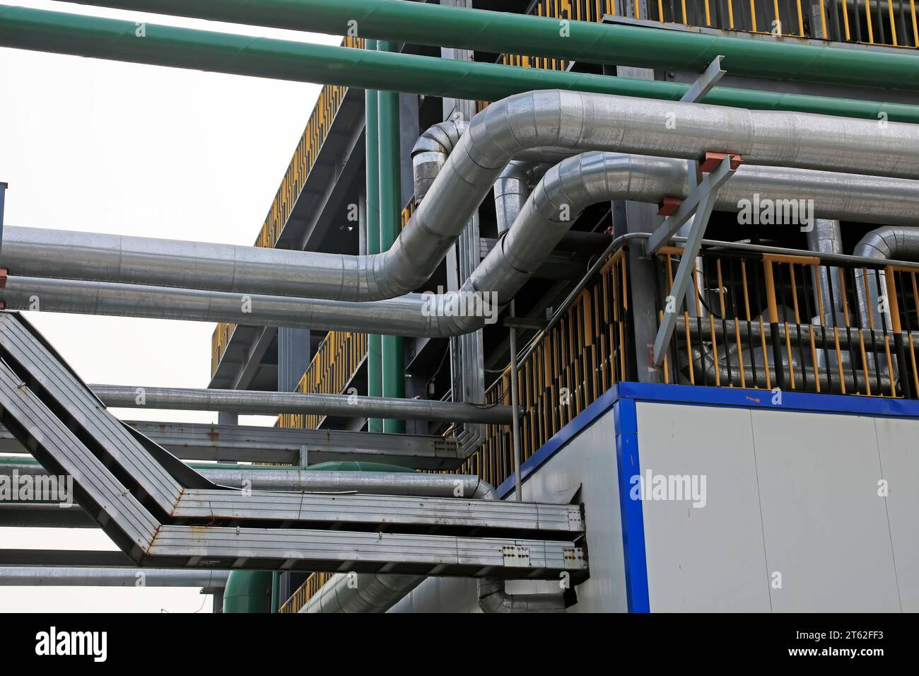 Plant piping facilities Stock Photo - Alamy