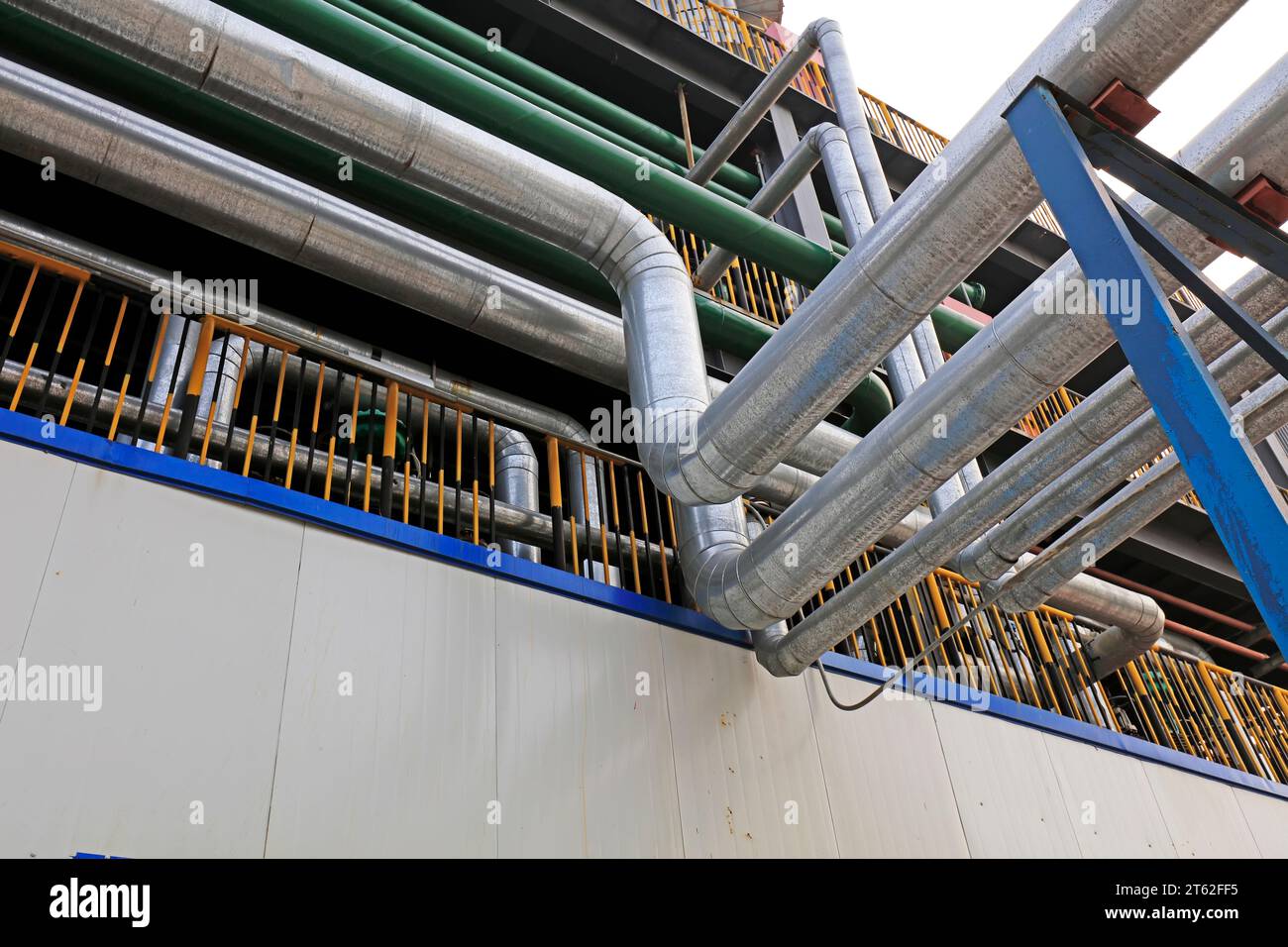 Plant piping facilities Stock Photo - Alamy