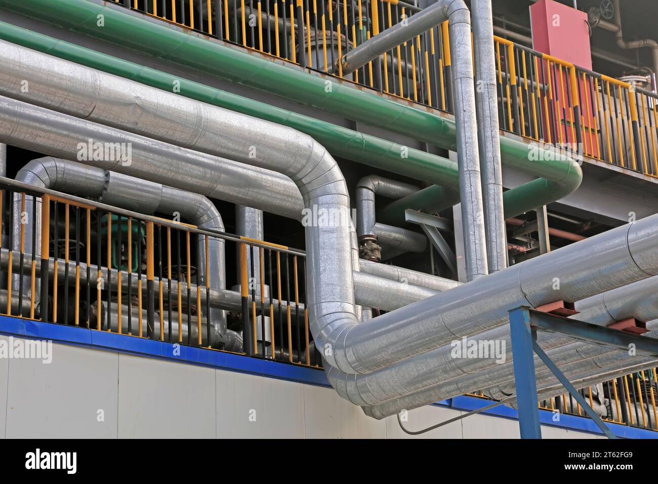 Plant piping facilities Stock Photo - Alamy