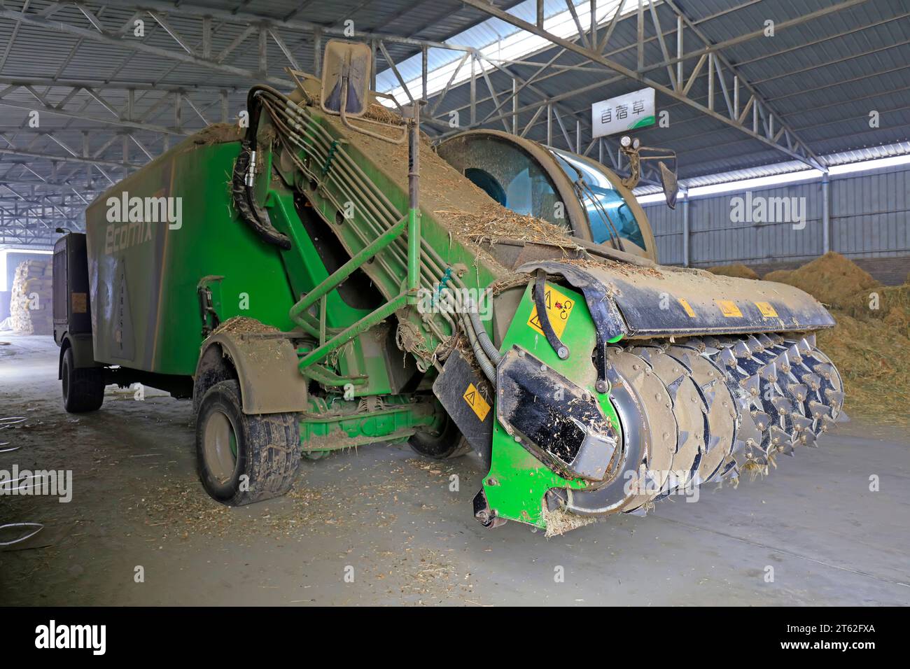 Luannan County, Italy - October 19, 2016: Italy TMR self mixing and ...