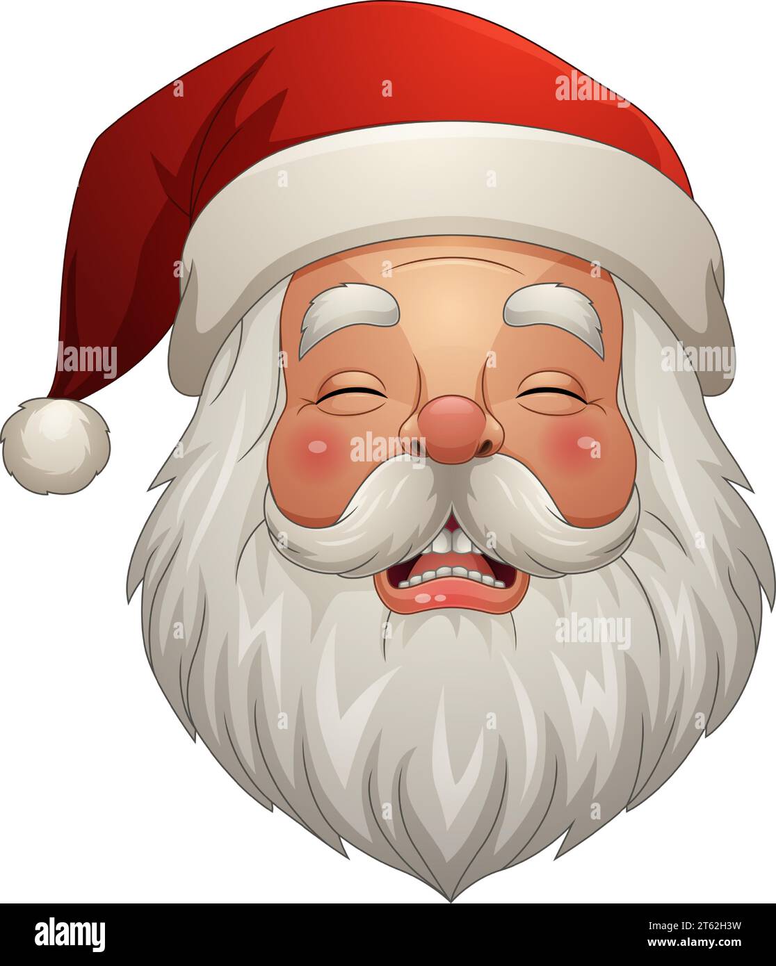 Cartoon crying santa claus head Stock Vector Image & Art - Alamy