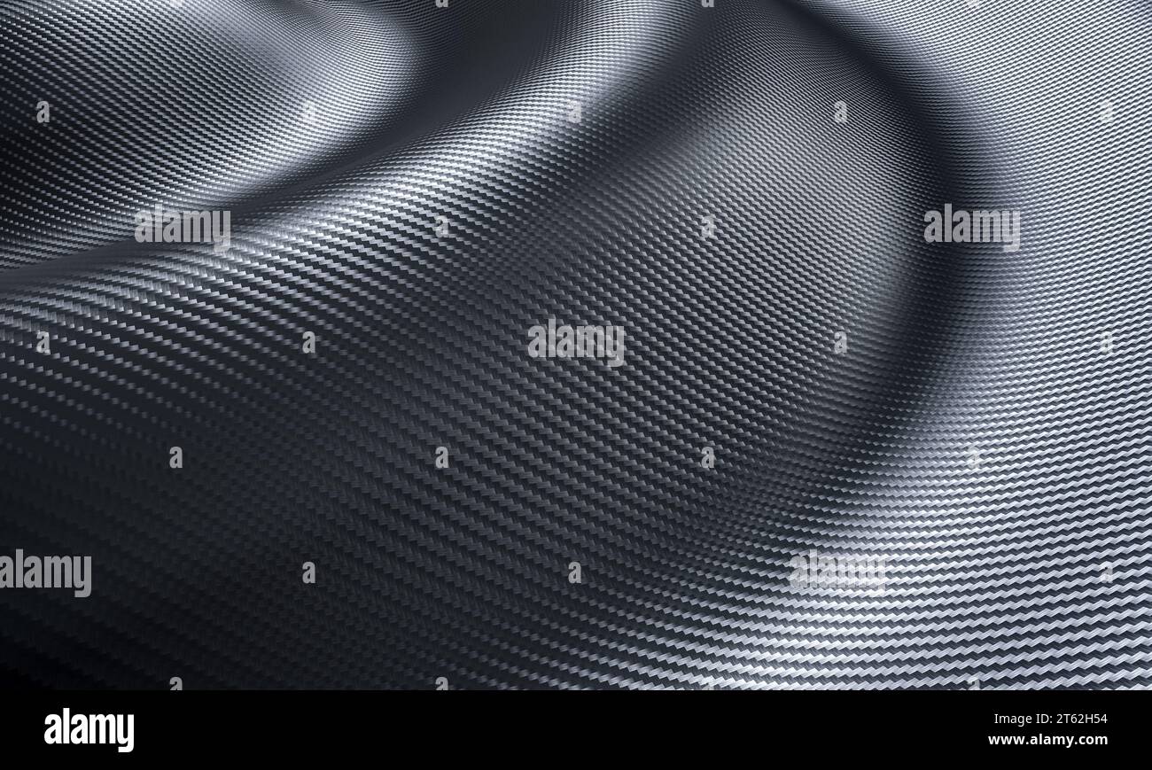 3D rendered carbon fibre wave background Stock Photo - Alamy