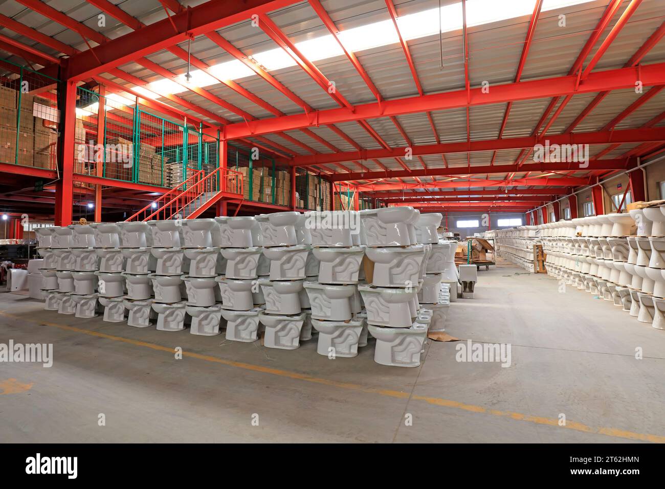 Ceramic product warehouse Stock Photo - Alamy