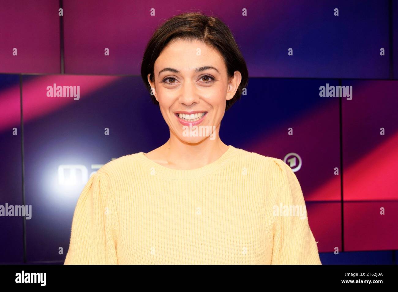 Katharina Hamberger in der ARD-Talkshow maischberger im Studio Berlin ...