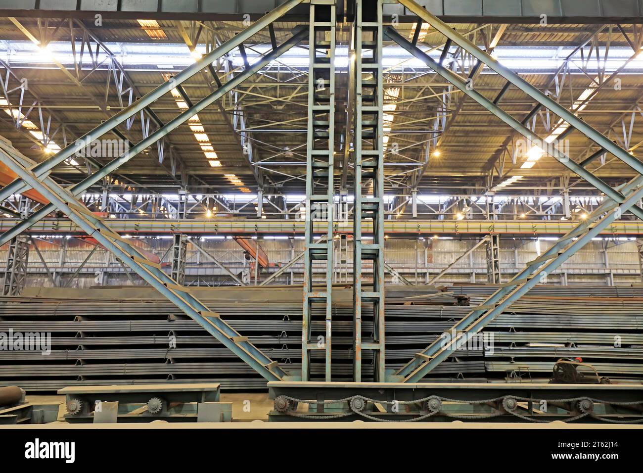 Steel production line Stock Photo - Alamy