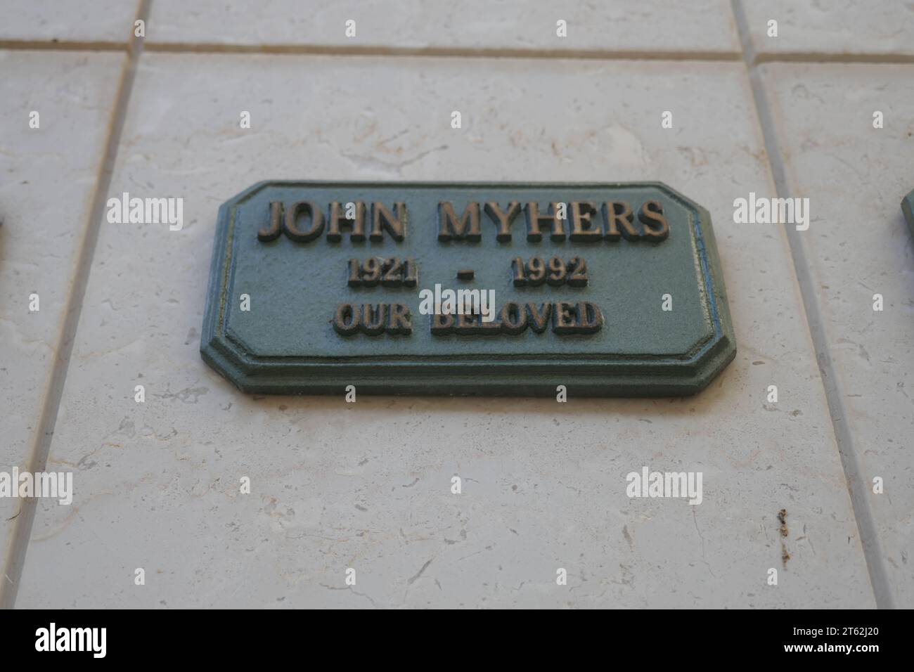 Los Angeles, California, USA 6th November 2023 Actor John Myhers Grave ...