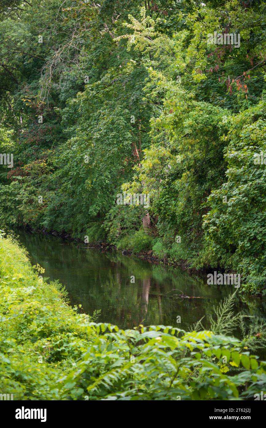 Glen Falls Fedder Canal in New York State Stock Photo - Alamy