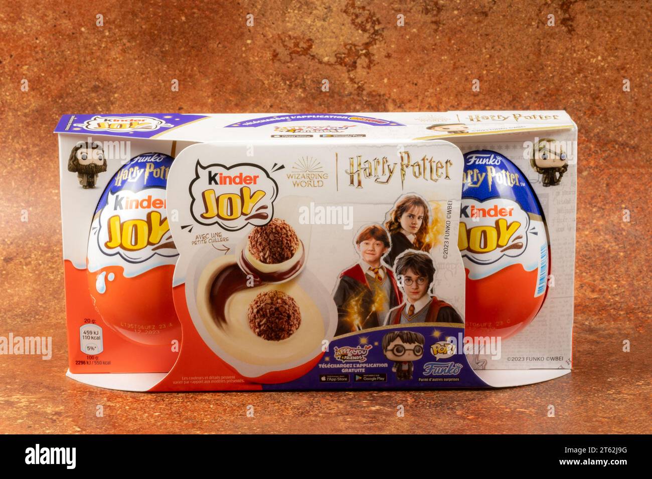 pack of three Kinder Joy brand chocolate eggs with a Harry Potter theme ...