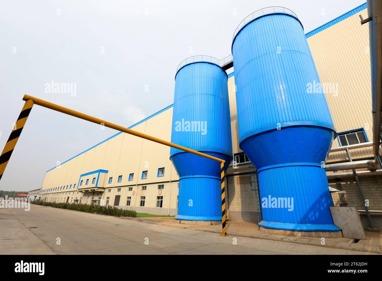 Pulp tower in a paper mill Stock Photo - Alamy