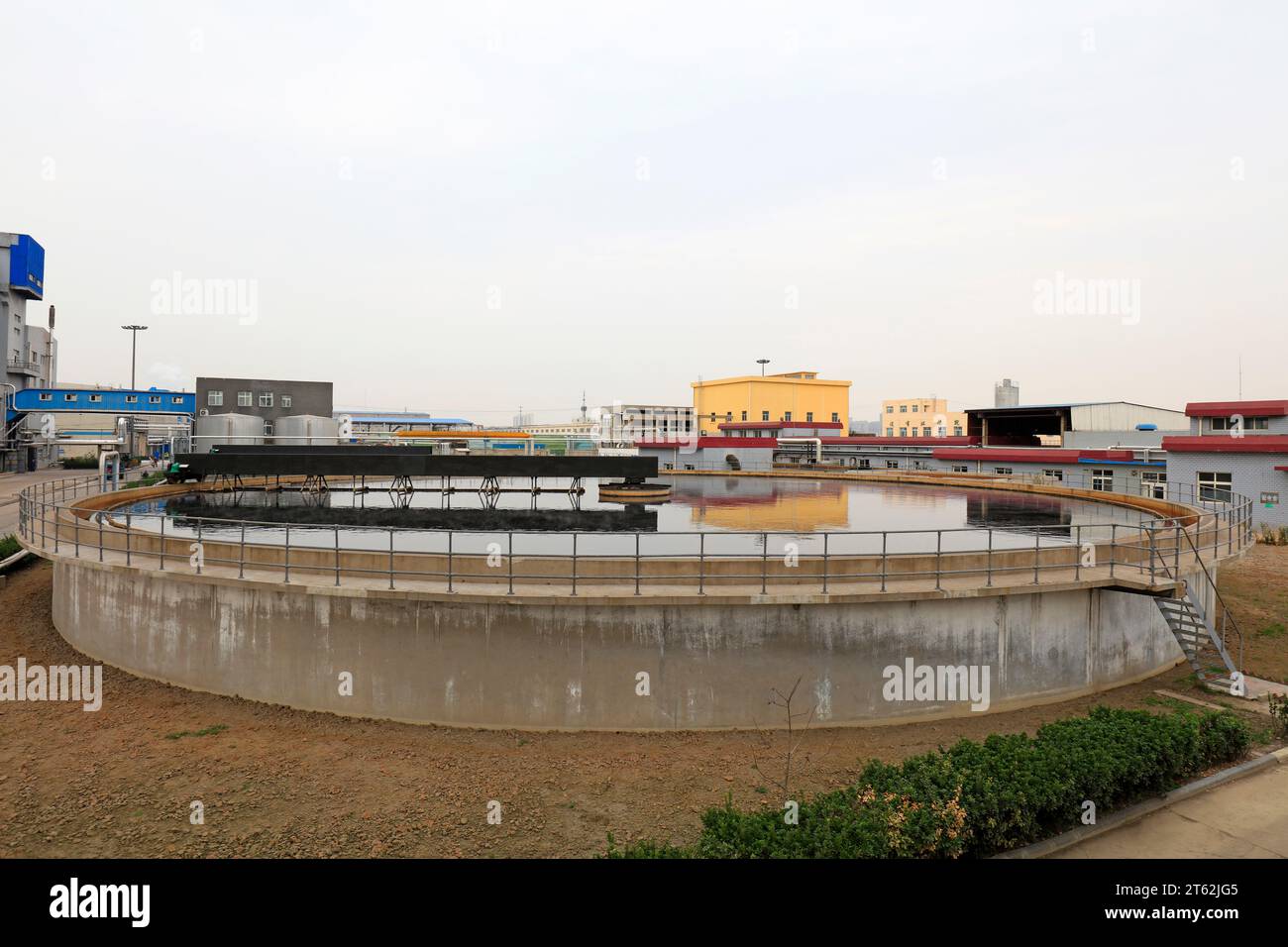 Aeration tank of sewage treatment plant Stock Photo - Alamy