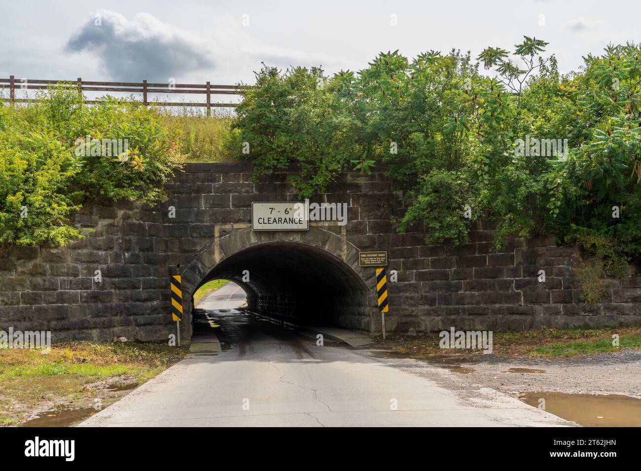Roadway under canal bridge hi-res stock photography and images - Alamy