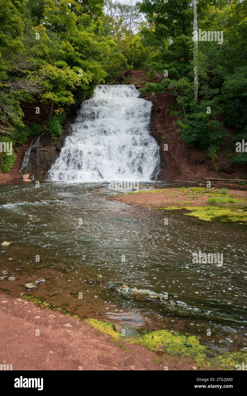 Holley Canal Falls in New York State Stock Photo - Alamy
