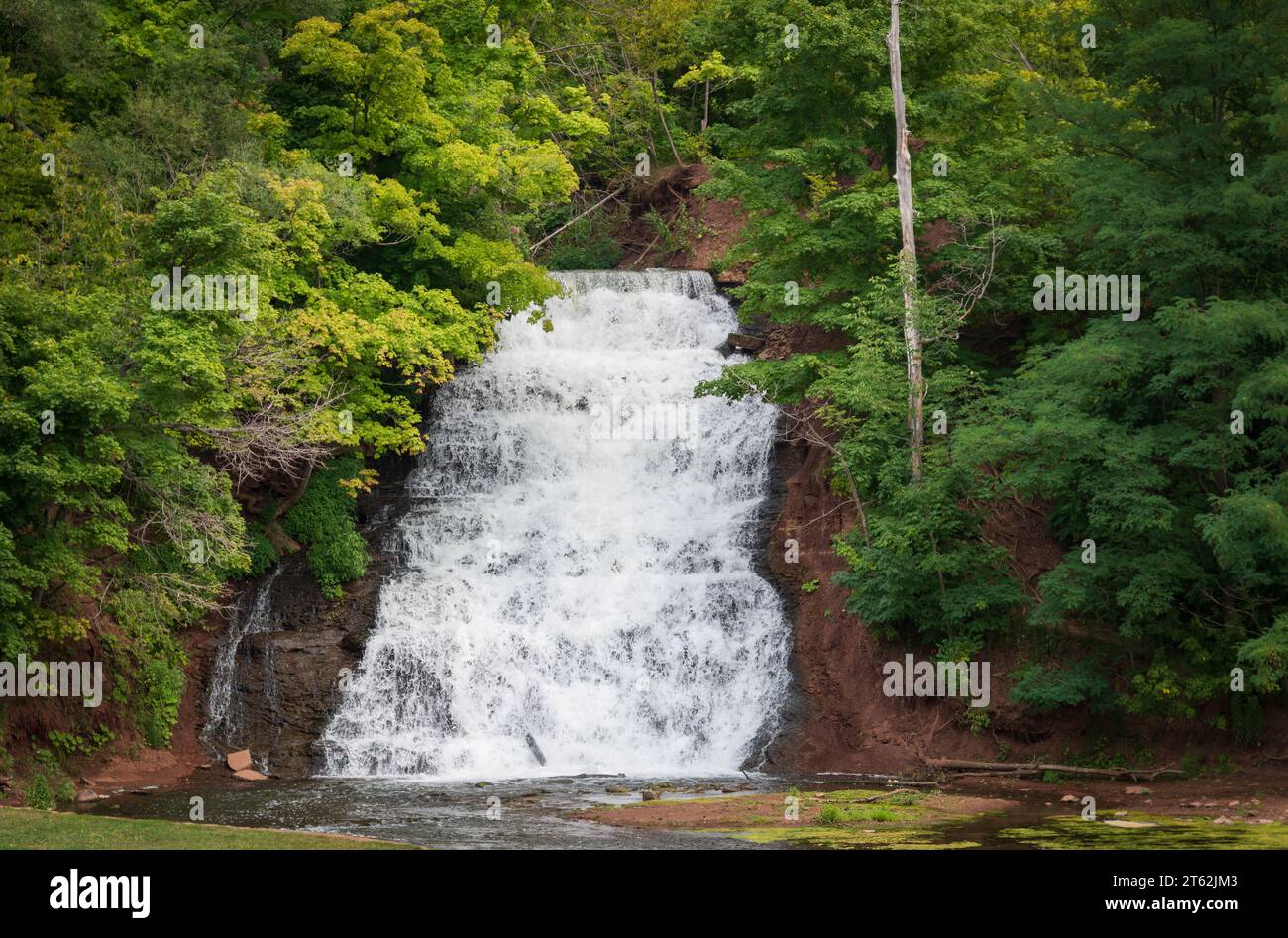 Holley Canal Falls in New York State Stock Photo - Alamy