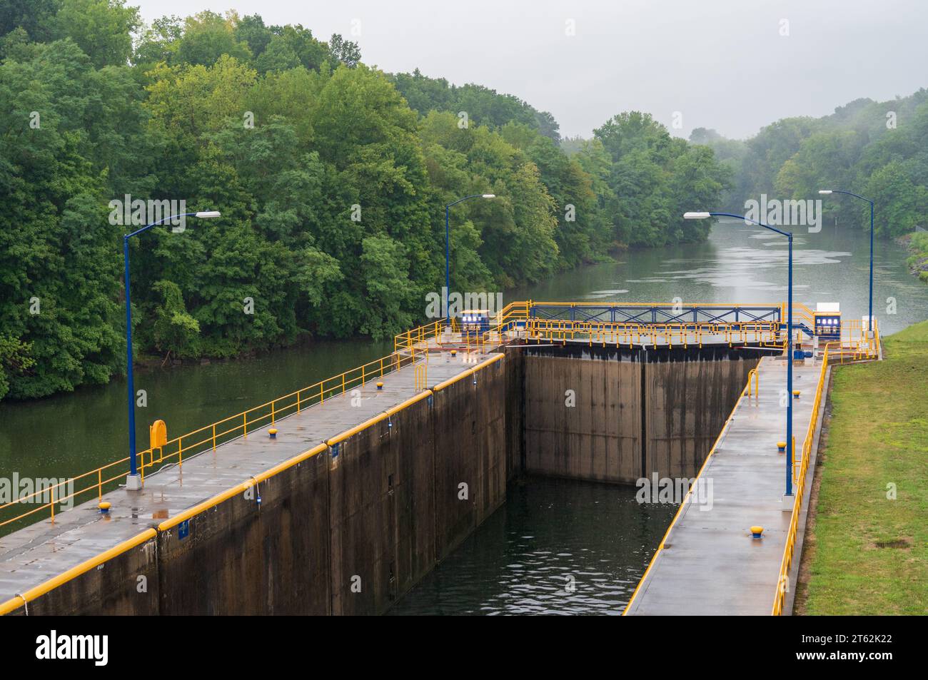 Erie Canal Locks 2 and 3, In Seneca Falls New York Stock Photo - Alamy