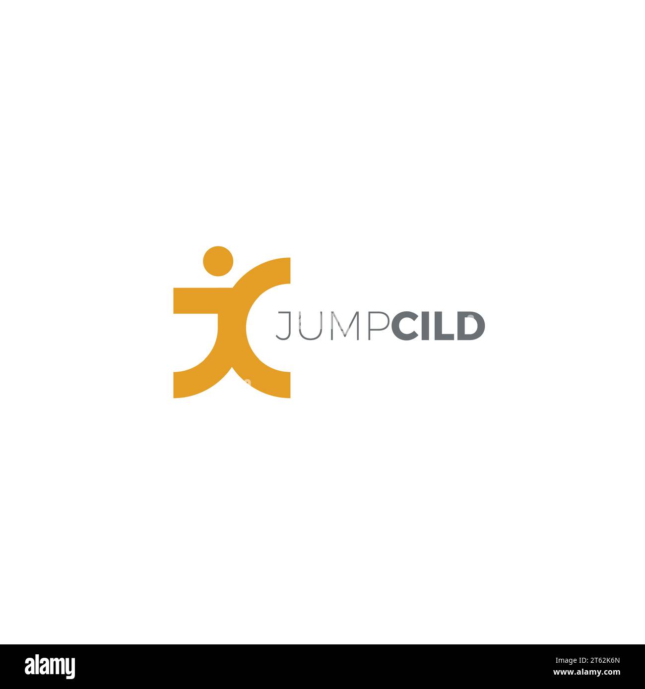 Jump Cild Logo. JC Initial Logo Design Stock Vector Image & Art - Alamy