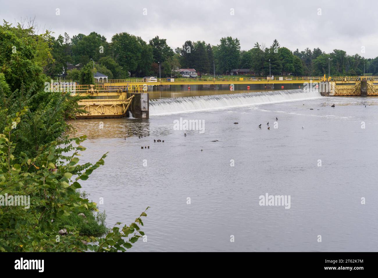 The Lock Island on the Upstate Canal in New York Stock Photo - Alamy