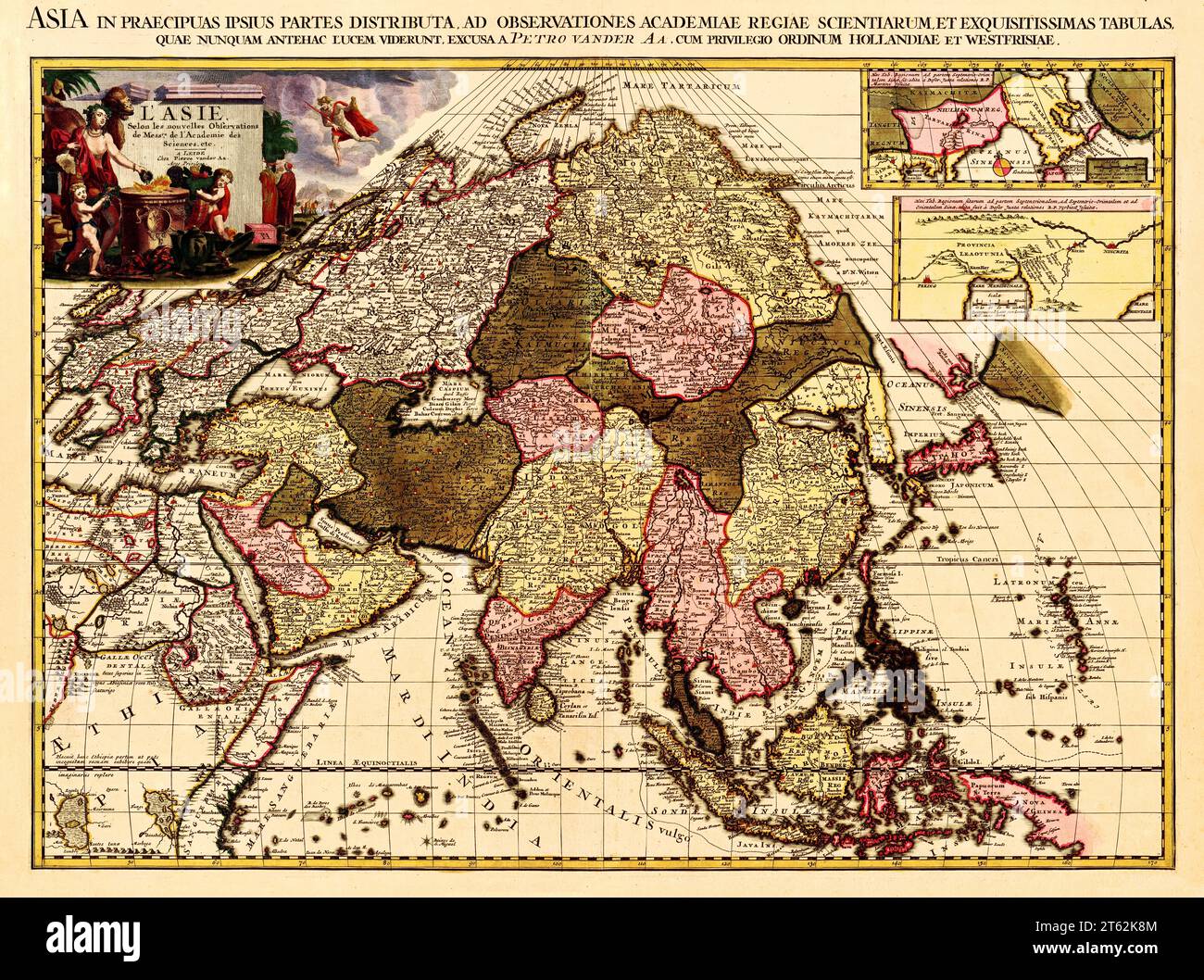 Old map of asia hi-res stock photography and images - Alamy