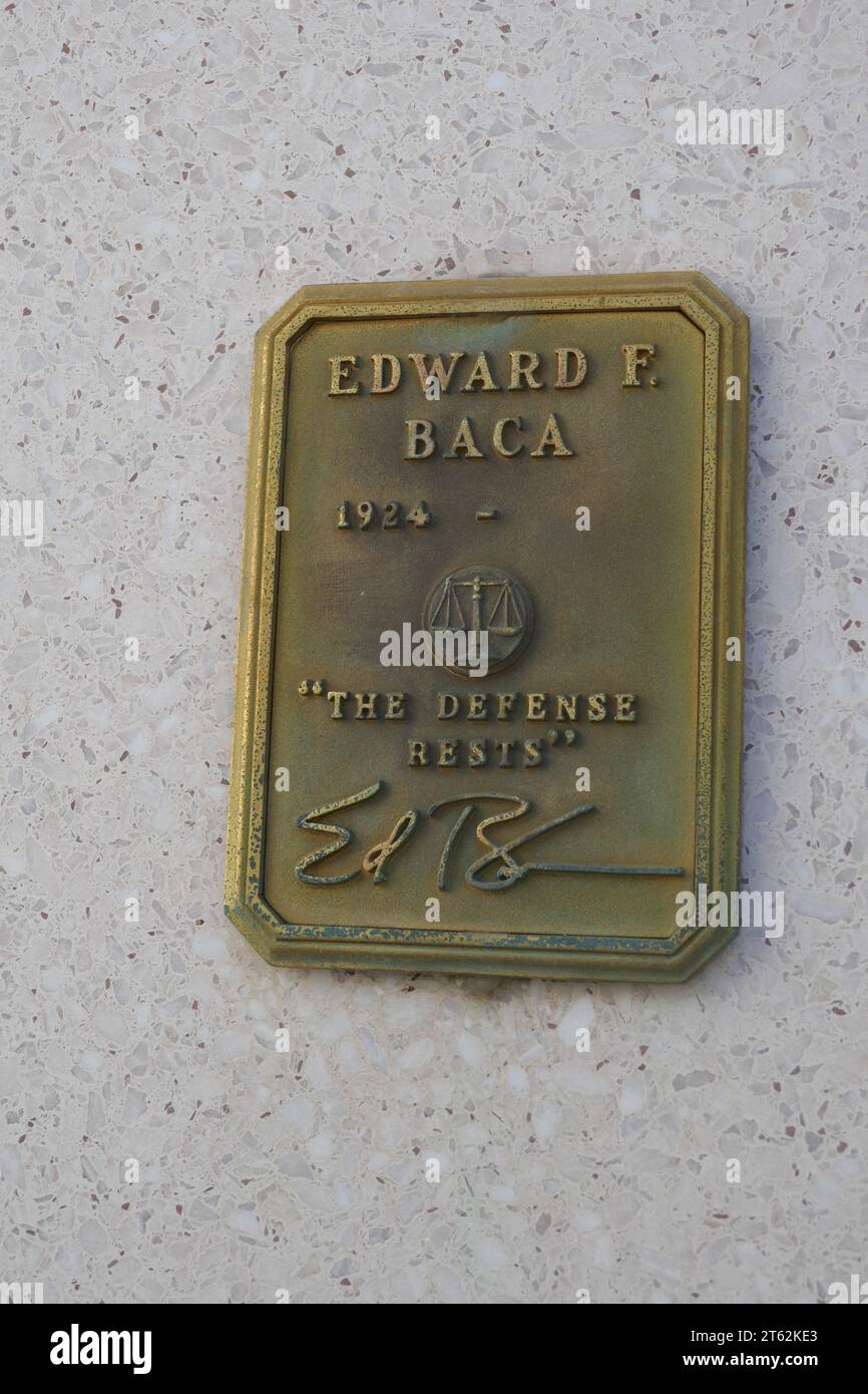 Los Angeles, California, USA 6th November 2023 Edward Baca The Defense ...