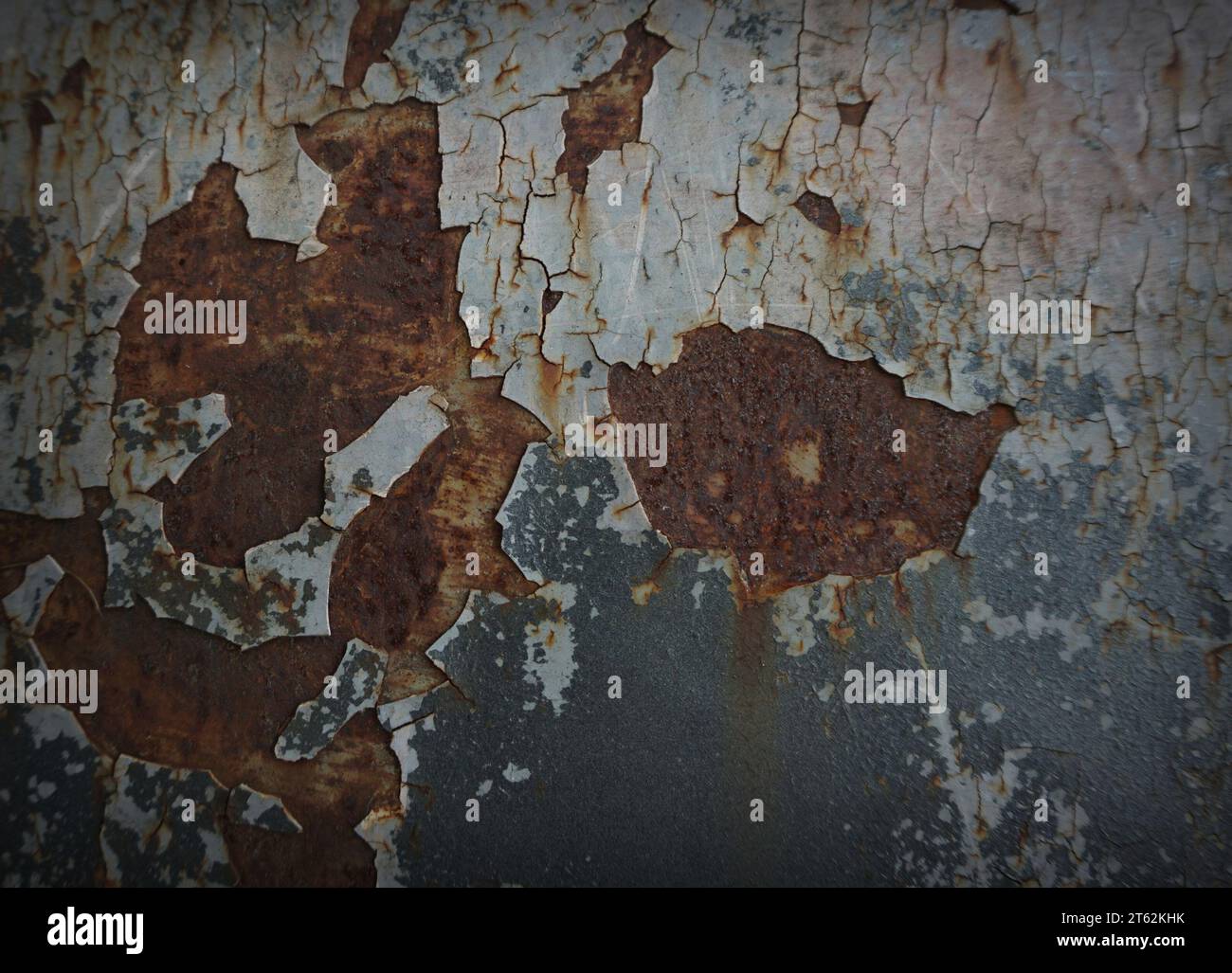 The texture of an old and rusted steel plate is used as a design Stock ...