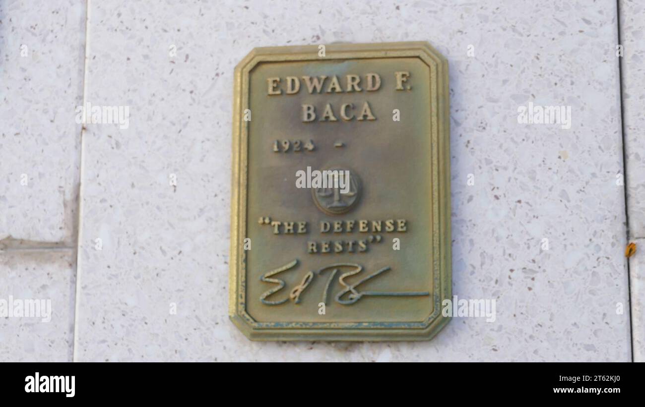 Los Angeles, California, USA 6th November 2023 Edward Baca The Defense ...