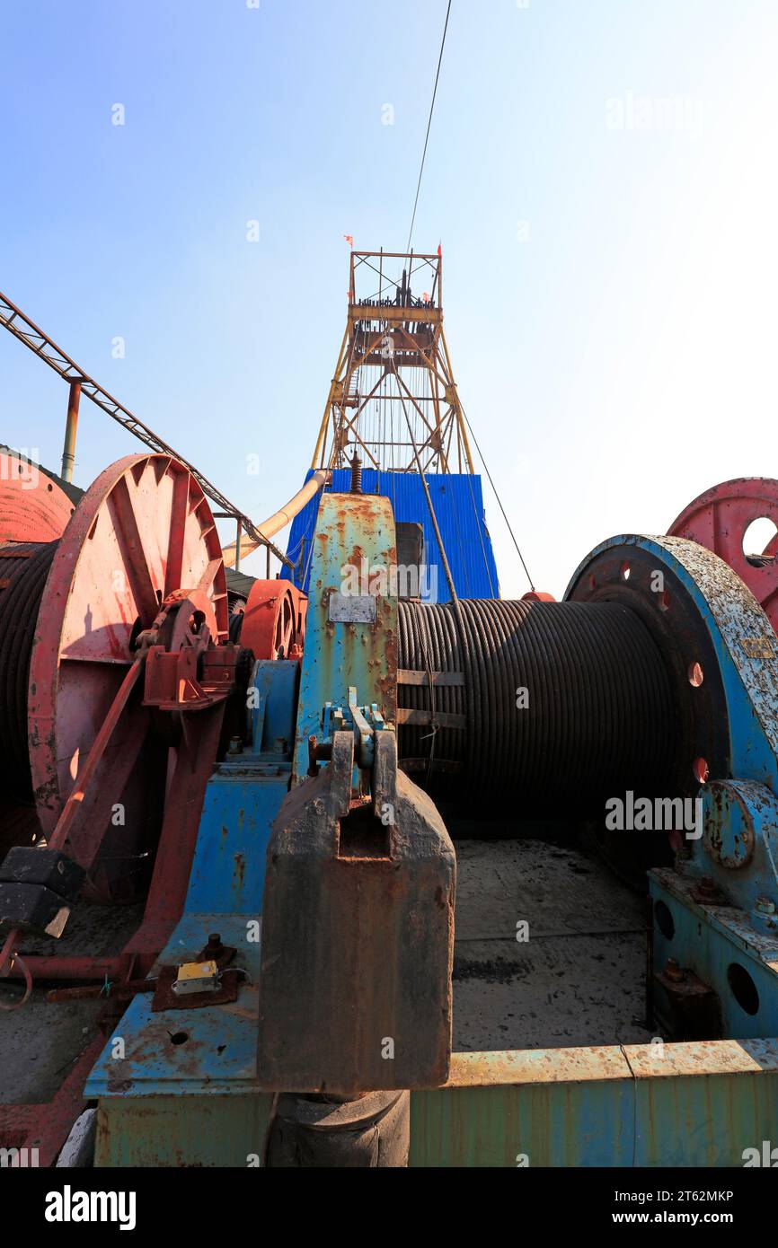 Mine crane in a mining area Stock Photo - Alamy