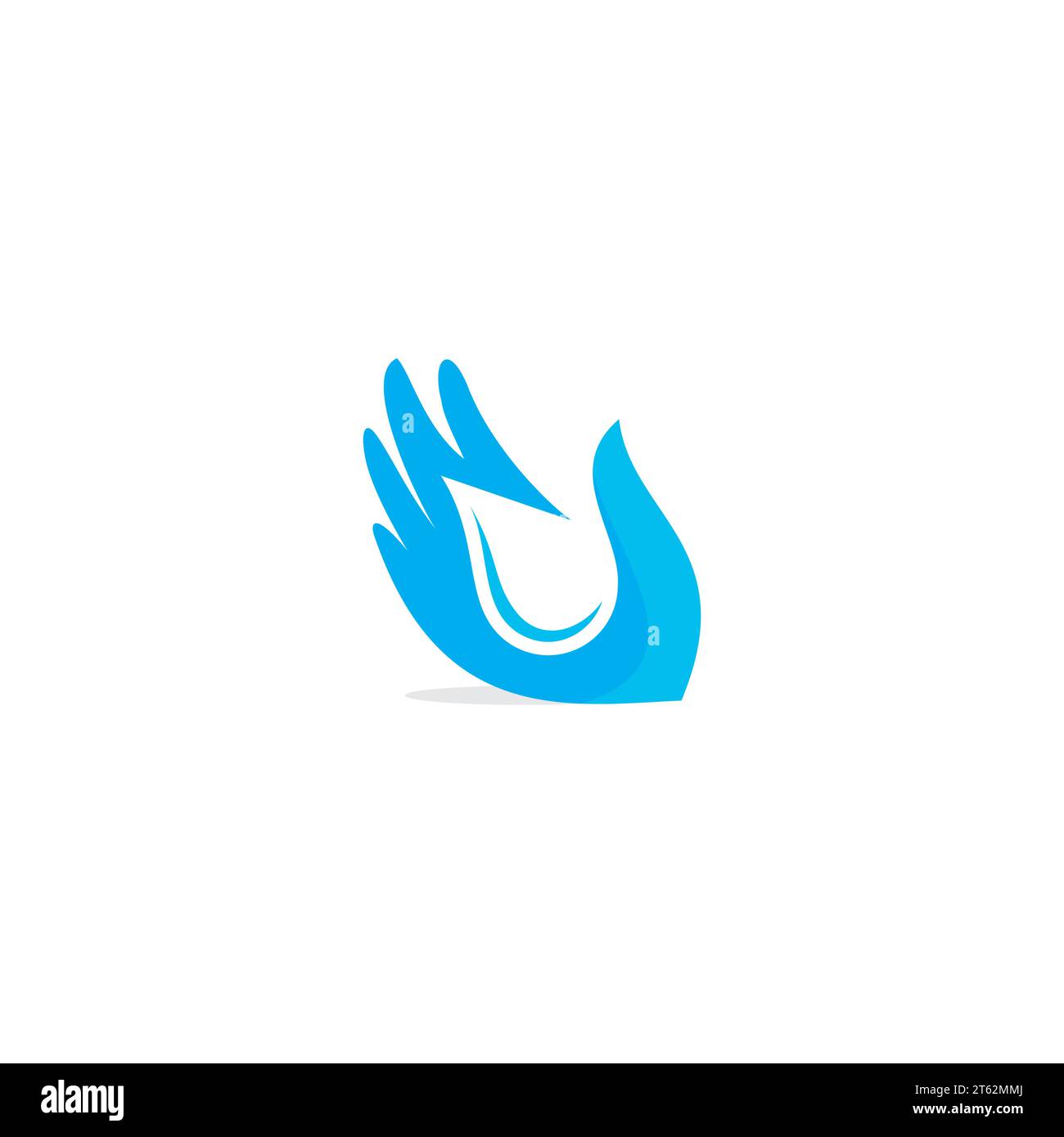 Hand Water Logo. Drop Hand Icon Stock Vector Image & Art - Alamy