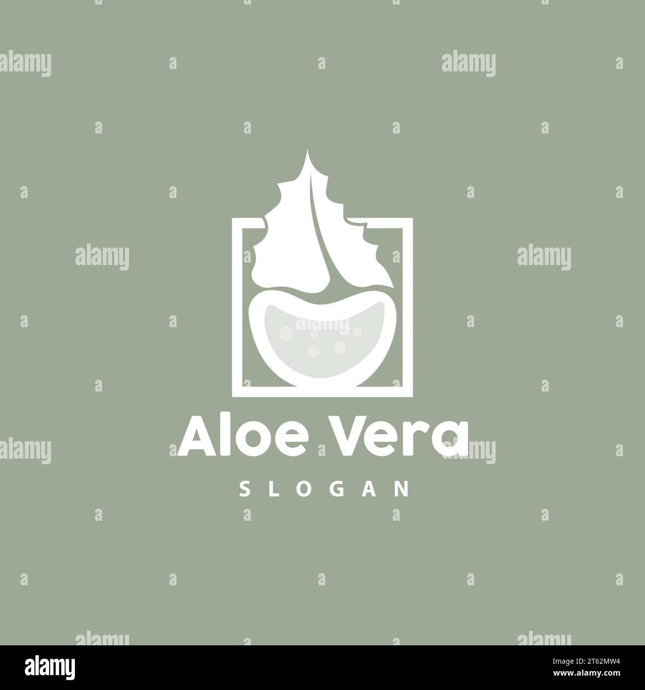 Aloe Vera Logo, Herbal Plant Vector, Illustration Symbol Icon Simple ...