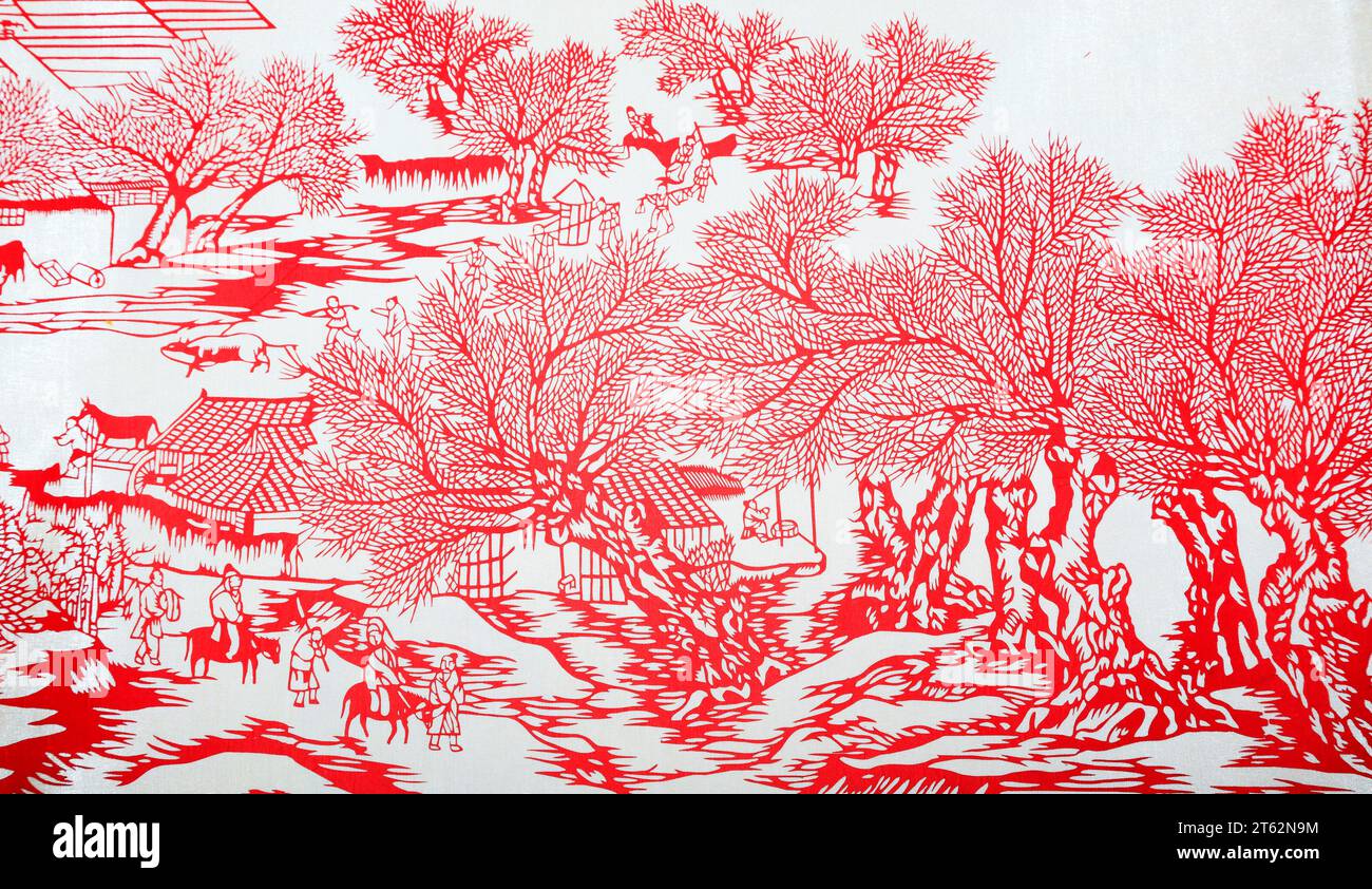 Chinese paper-cut crafts Stock Photo - Alamy
